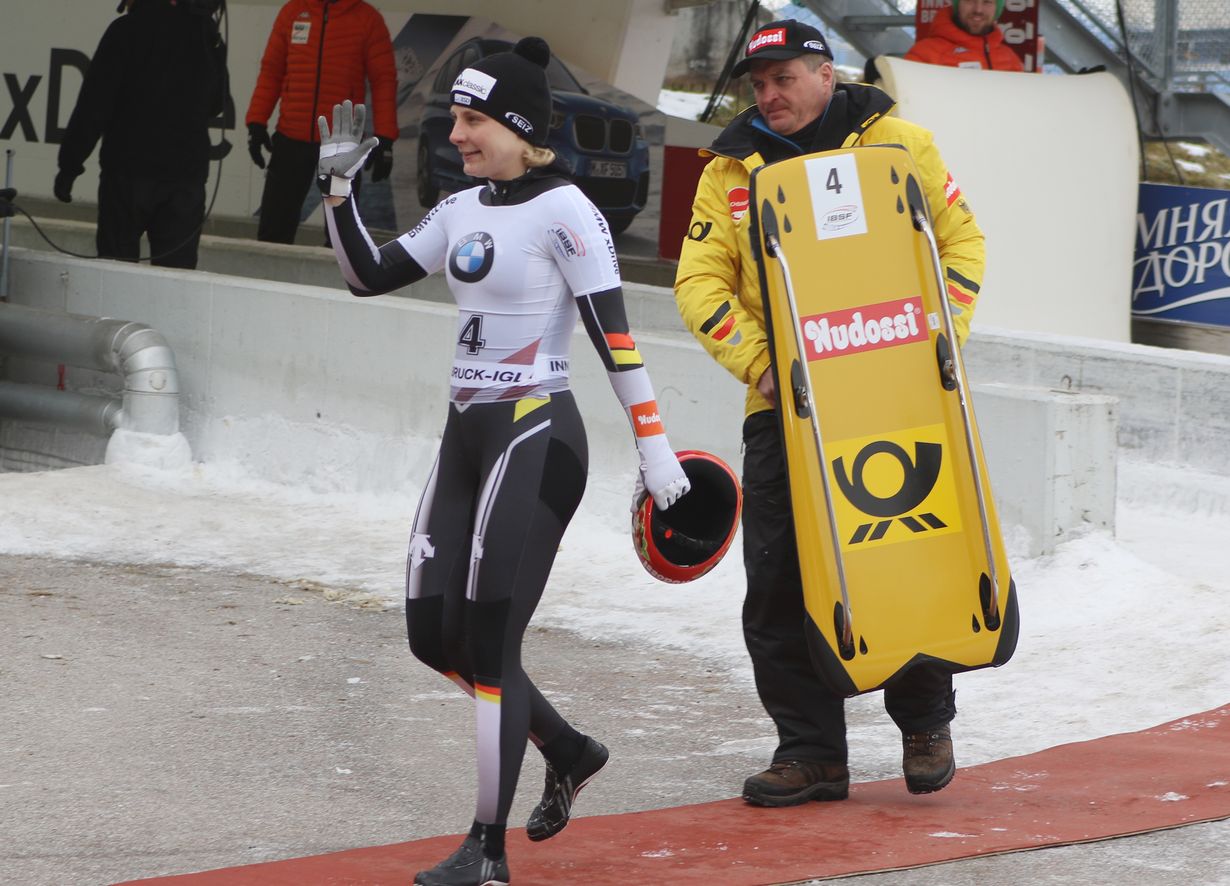 LOTTO Bayern Eisarena Königssee: Skeleton-Weltmeisterin Tina Hermann ...